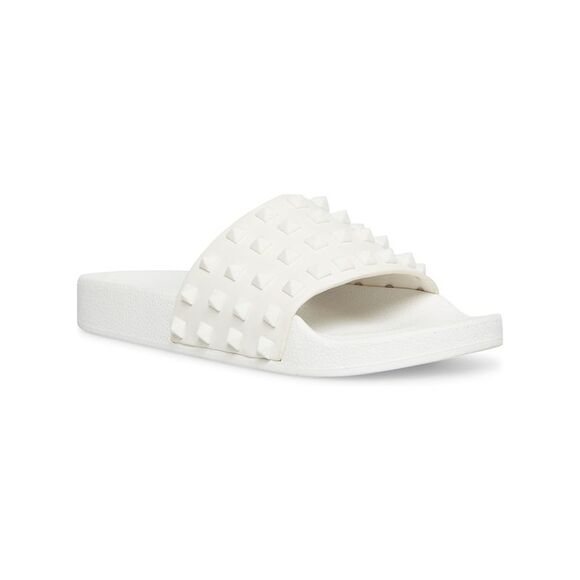 Madden Girl | Shoes | Nwt Madden Girl Womens White Spikey Flashh Round ...